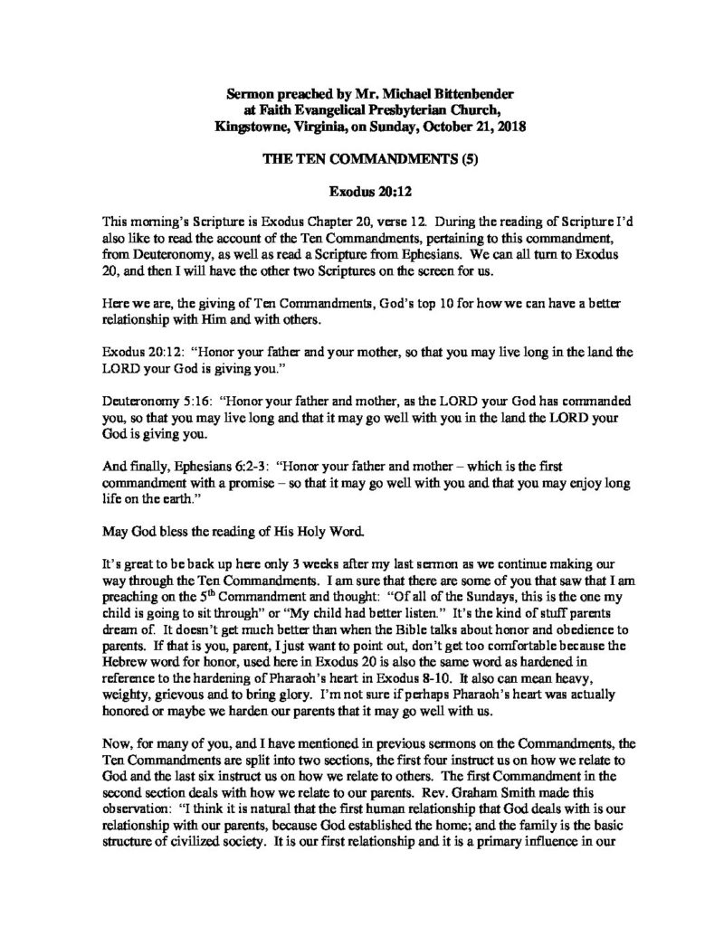 10 commandments in the bible chapter and verse